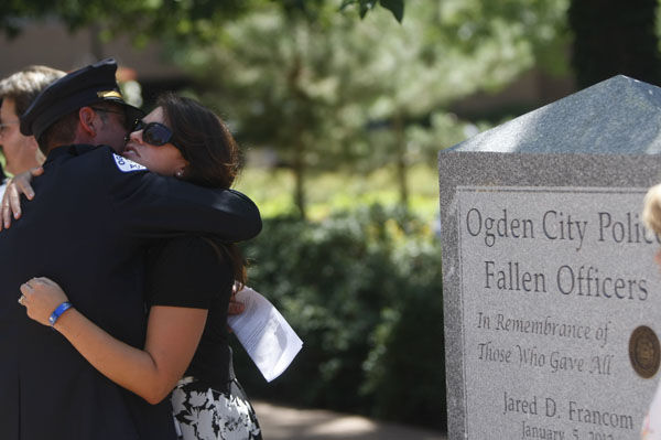 Monument to nine fallen Ogden police officers dedicated | News, Sports ...